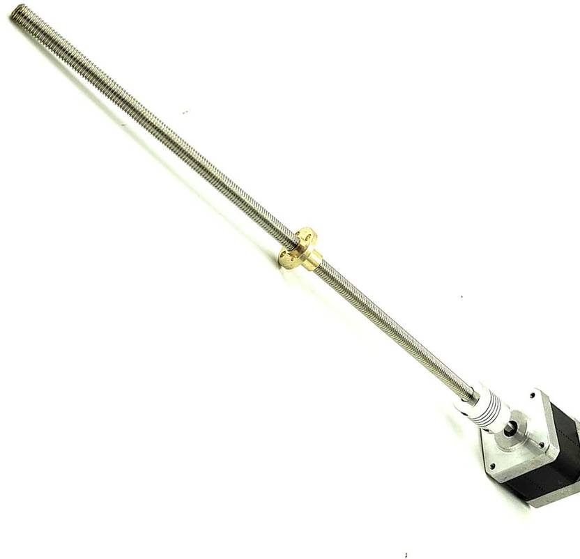 INVENTO 1pcs Nema 17 4.2 Kg-cm Stepper Motor+Flexible coupling+400mm M5 ...