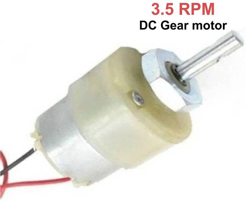 Scienticy 3.5 RPM 12V Center Shaft DC Gear Motor for Science projects ...