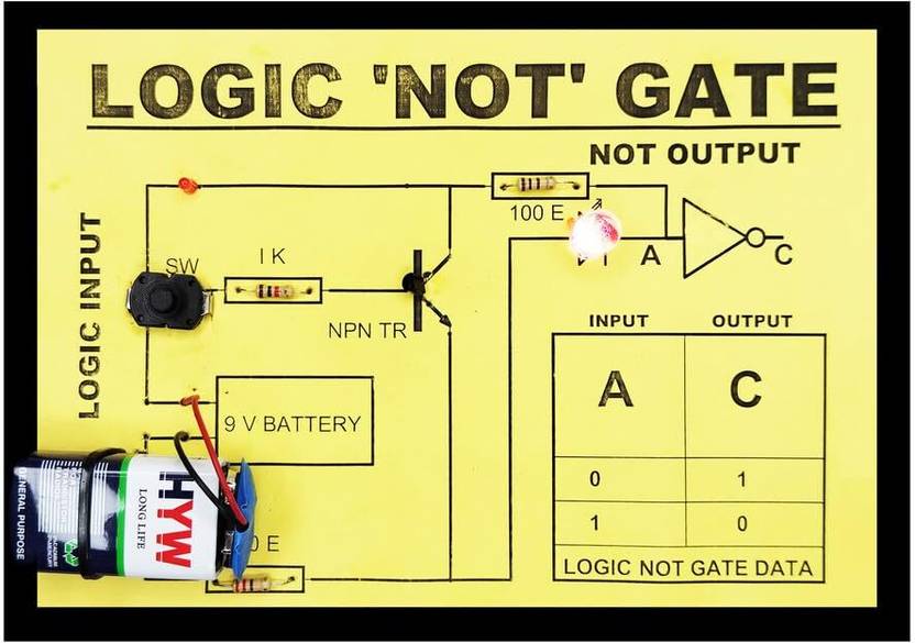 Mvb Retail Logic Not Gate Model Physics Science Project Working Model