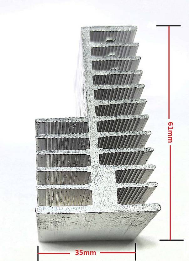 RISARYA HEAVY L-TYPE ALUMINIUM HEAT SINK FOR TRANSISTOR REGULATOR ...
