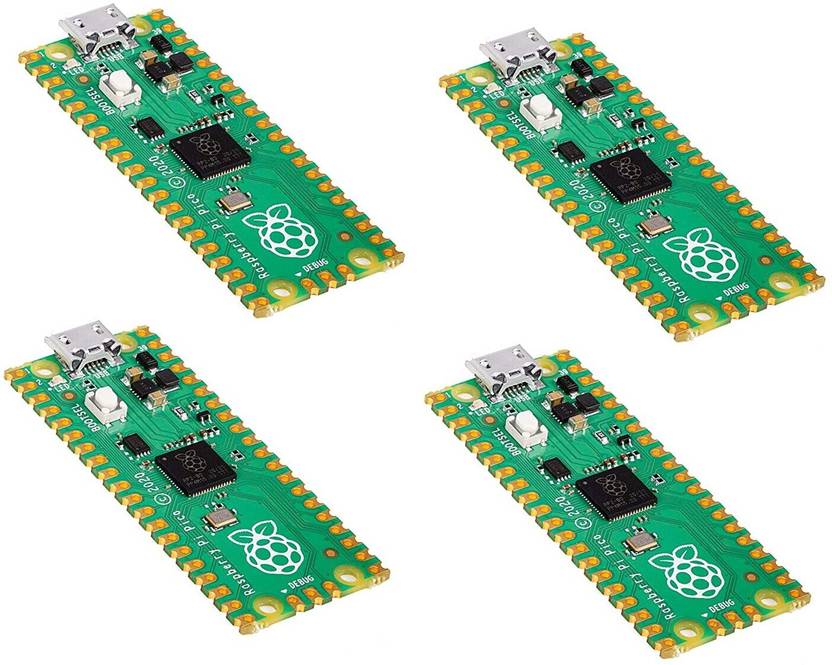 INVENTO 4pcs Raspberry PI PICO, Dual-core Arm Cortex M0+ processor ...