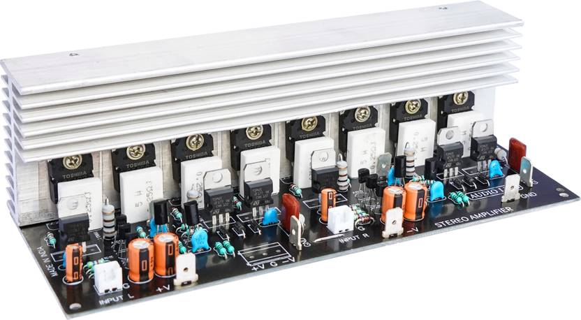 AUDIO LITE 150+150 Watt RMS Stereo Amplifier Board Using 2SC5198 ...