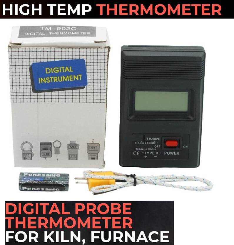 BALRAMA TM-902C Industrial Digital Thermometer Meter + Thermocouple K ...
