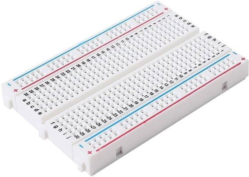 ERHIndia 1 Pc Medium Size Bread board 400 Tie Points Solderless Medium Bread Board Electronic ...