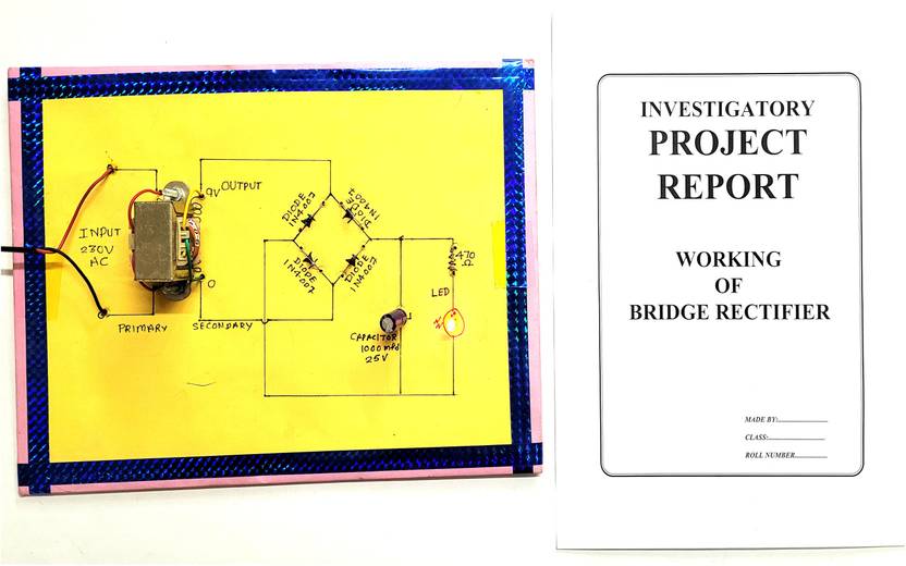 ONTEX ELECTRONICS Bridge Rectifier Physics Working Model Investigatory ...