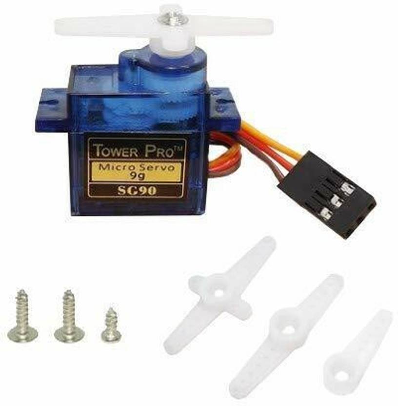 Prowans Mini SG90 180 Degree Rotation Servo Motor-9 Grams-For Robotics ...