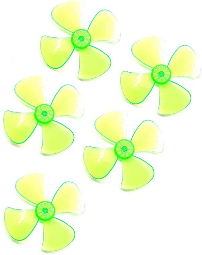 INVENTO 5 Pcs 4 Blade 60mm Fan Propeller Prop fit for 2mm Shaft DC ...
