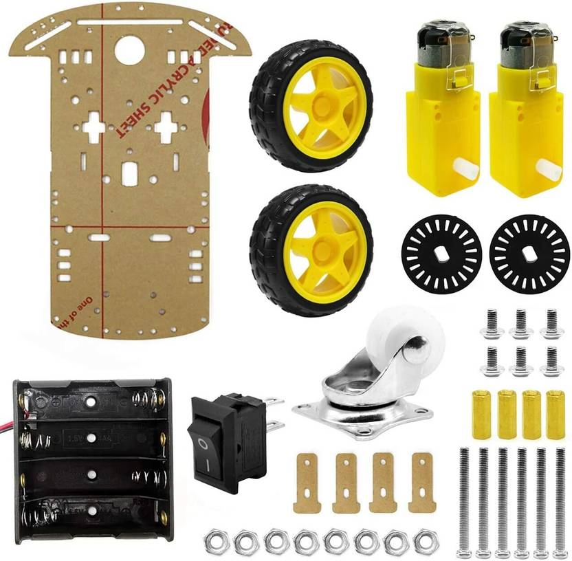 IHUB ROBOTICS Smart Car Chassis 4WD/Racing Car/Robot Car Chassi/Wheels ...