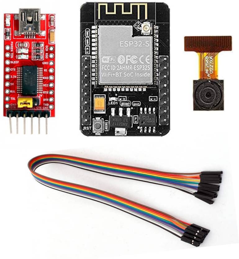 chinsa ESP32 CAM Board with FTDI Module and 10Pin jumper wires ...