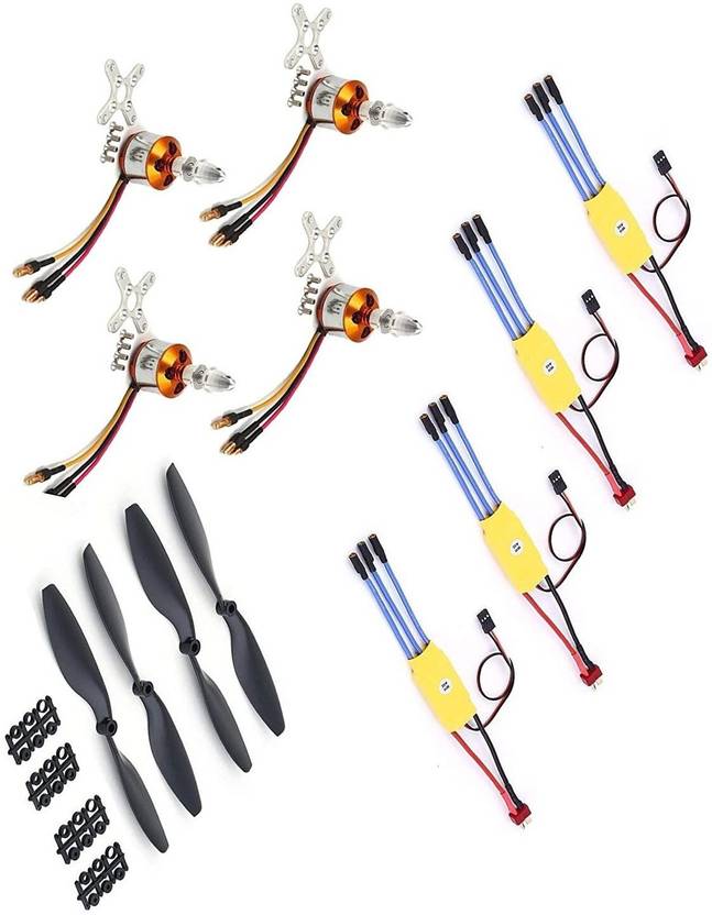 INVENTO 4Pcs 1000KV BLDC Brushless Motor + 30A ESC + 8045 8x4.5 8 inch ...