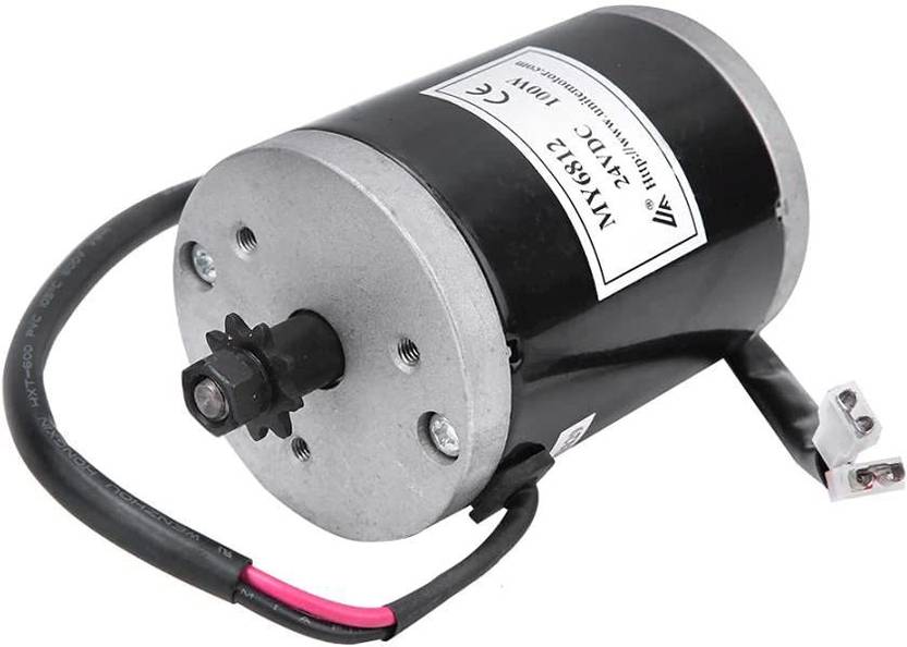 xcluma MY6812 12V 100W High Speed Small Brush Motor with Belt Pulley ...