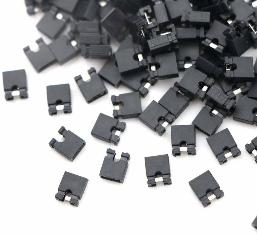 SunRobotics Jumper Cap Circuit Board Shunts 2.54mm Black 50 Pcs ...