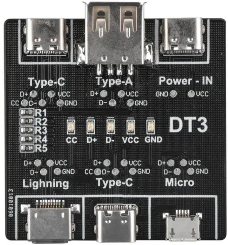 SANNO WORLD 3 in 1 Data Wire Test Fixture Type C Micro for iOS ...