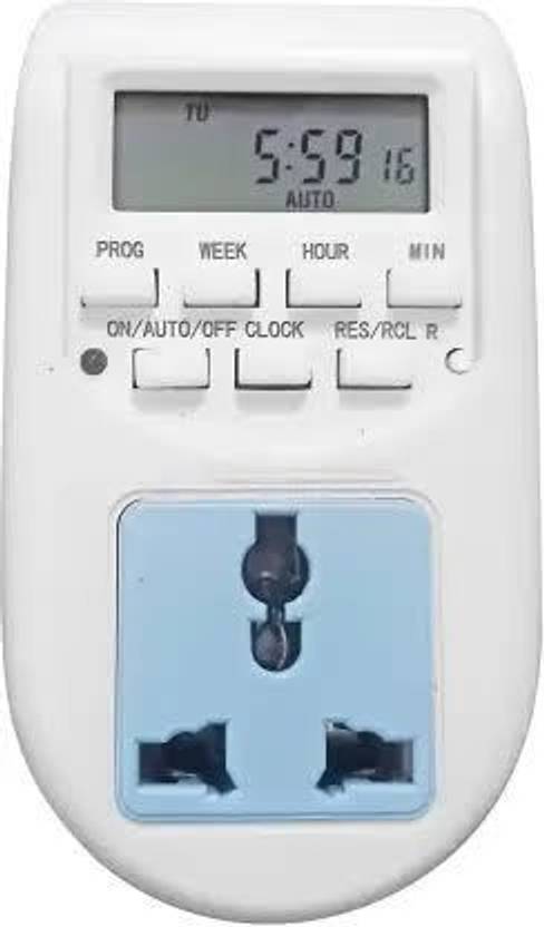 Giant Impex Digital Programmable Timer Electronic Energy Saving Socket Type Digital Programmable