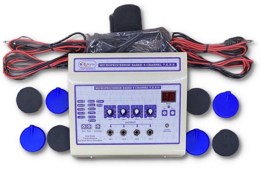 Biotronix Physiotherapy TENS 4 channel Auto Mode Digital Premium Model ...