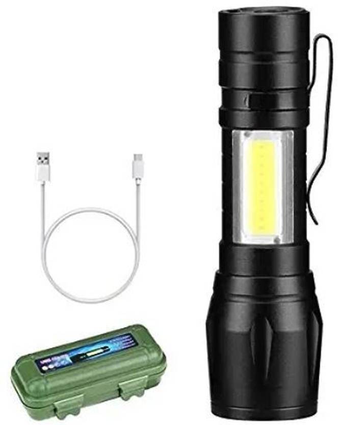 MVS USB LED Torch Home Emergency Light 3 hrs Torch Emergency Light ...