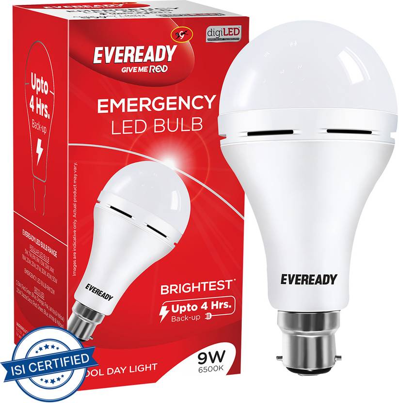 EVEREADY 9W Inverter Bulb 4 hrs Bulb Emergency Light Price in India ...