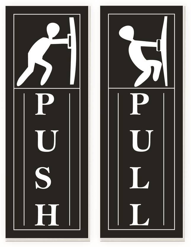 GOODPRINTZONE Push And Pull Emergency Sign Price in India - Buy ...