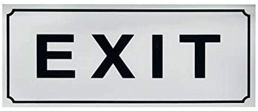parspar EXIT Sing Board Emergency Sign Price in India - Buy parspar ...