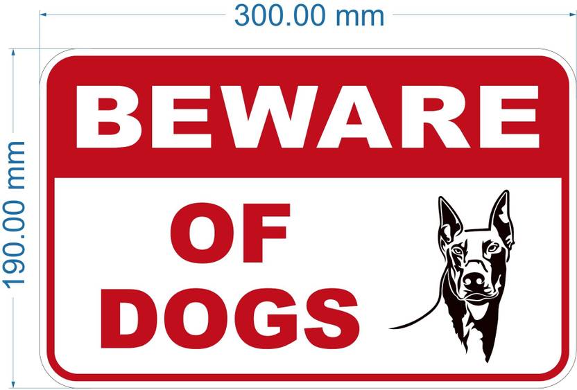 Honest Poly Beware of Dogs Emergency Sign Price in India - Buy Honest ...