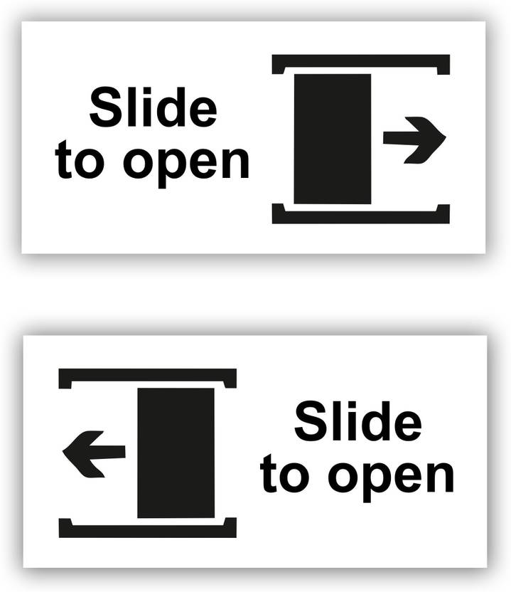 signEver Slide To Open Sign Board Glass Door Medical Collage Hospital ...