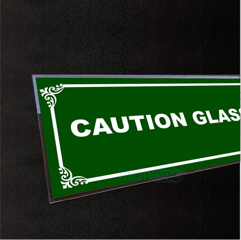 indnone Caution Glass Door Emergency Sign Price in India - Buy indnone ...