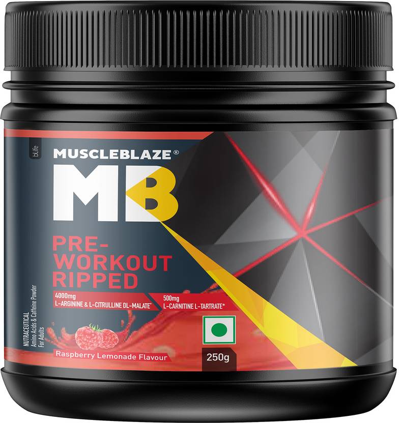 MUSCLEBLAZE Pre-Workout Ripped Energy Drink Price in India - Buy ...