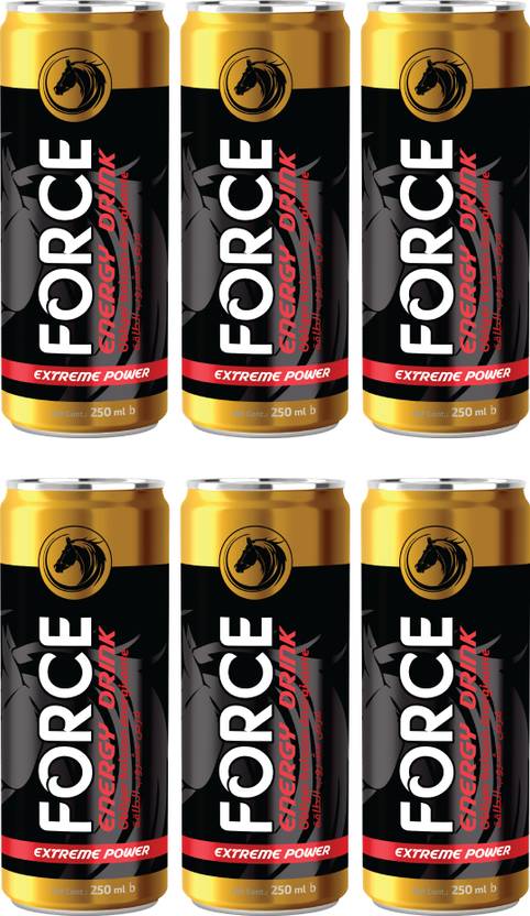 FORCE Energy Drink FORCE Imported Energy Drink |Each can 250 ml| Energy ...