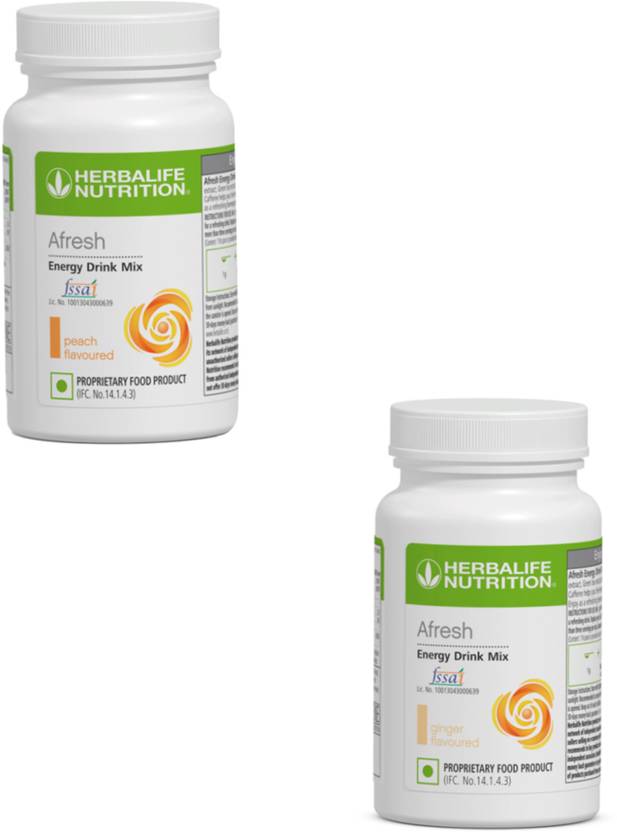 Herbalife Nutrition Afresh Energy Drink Mix Combo peach & Ginger ...