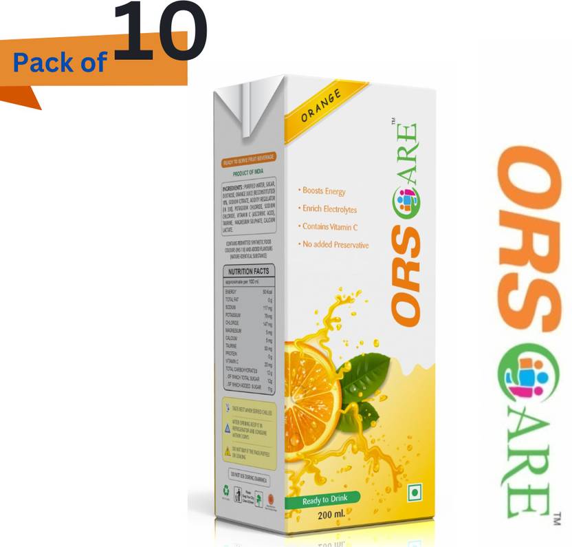 ORSCARE ORS Ready to Serve Fruit Beverage Oral Rehydration, Enrich ...