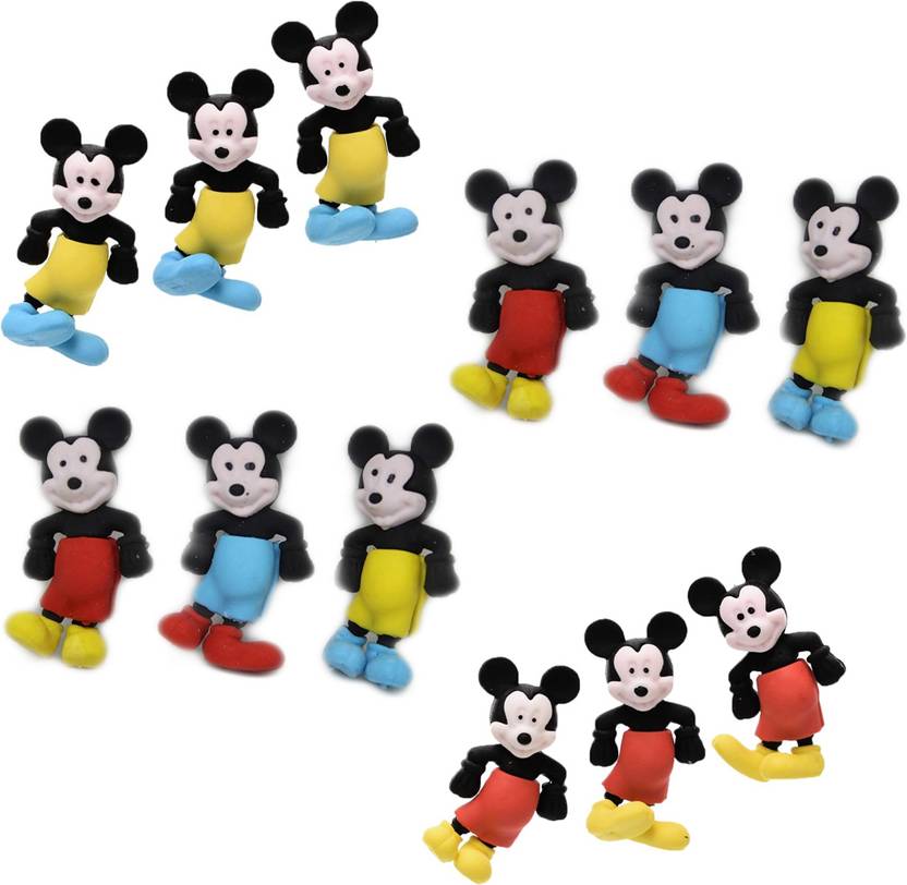 Flipkart.com | AncientKart Fancy Eraser Mickey Mouse Style set of 12 ...