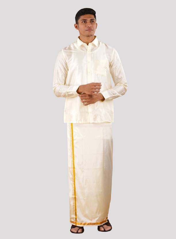 Ramraj Cotton Men Shirt Dhoti Set - Buy Ramraj Cotton Men Shirt Dhoti ...
