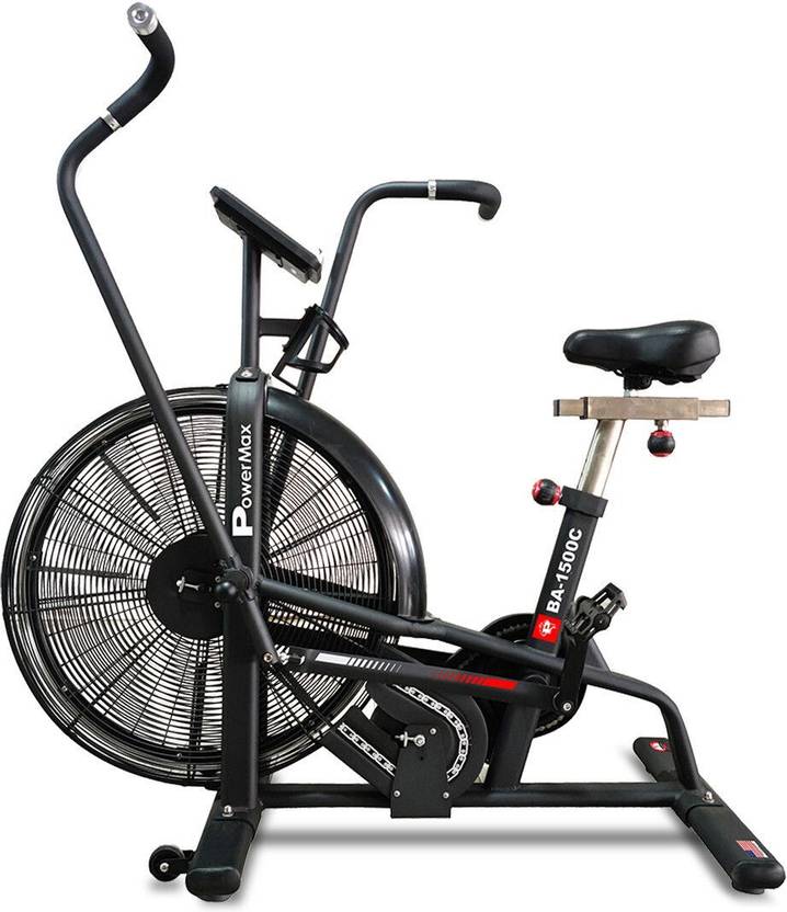 Powermax Fitness BA-1500C Air Bike for Home-Gym, Belt & Chain Drive ...
