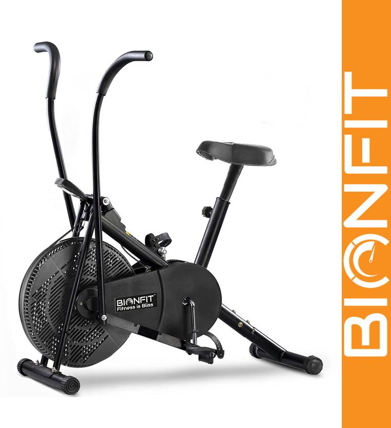 BIONFIT | Air Bike Exercise Cycle Moving Handle | Dual Action Exercise ...