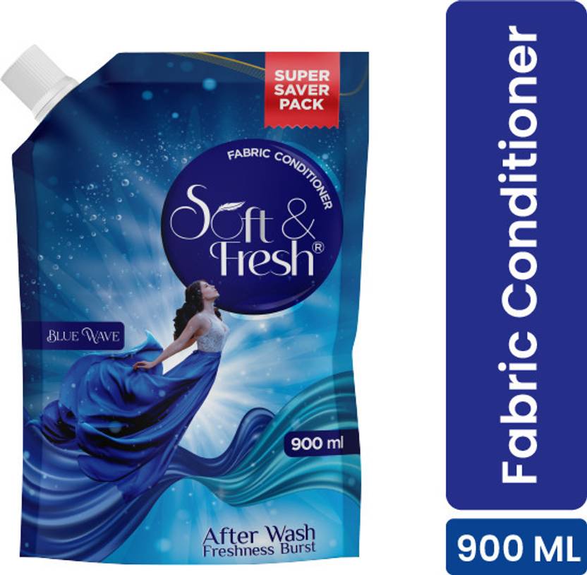 Soft & Fresh Blue Wave after wash Fabric Conditioner increase shine ...