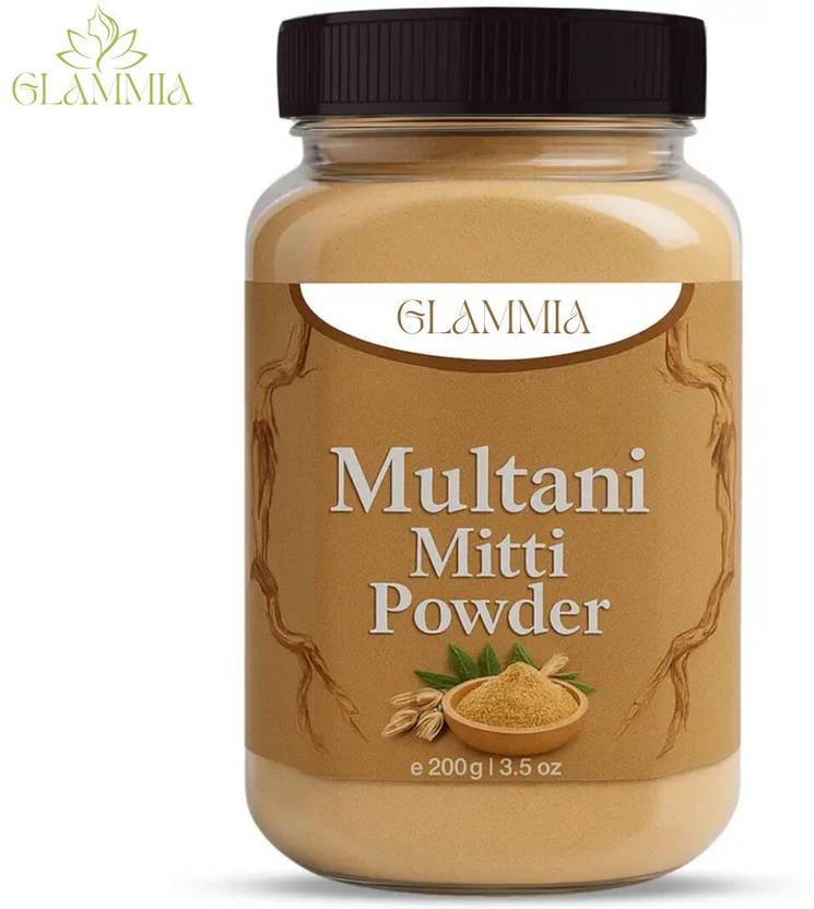 GLAMMIA Multani Mitti Powder | Natural Clay Mask For Deep Pore Care ...
