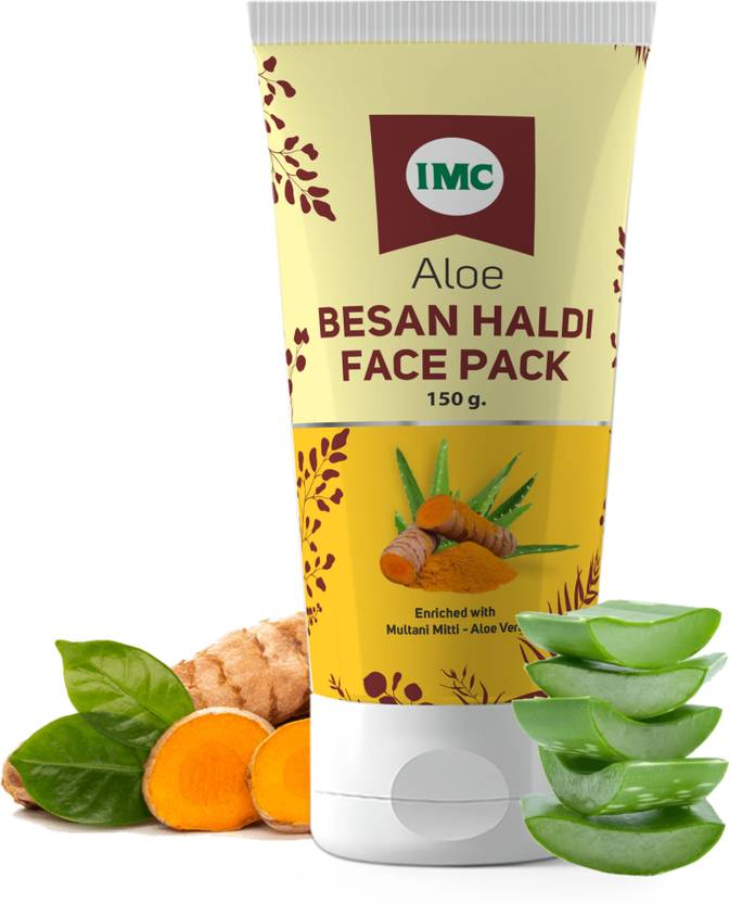 IMC Aloe Besan Haldi Face Pack | Deep Cleanses, Removes Dead Cells ...