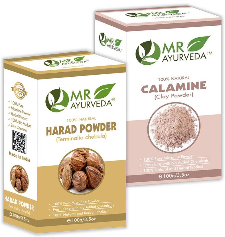 MR Ayurveda Harad Powder and Calamine Clay Powder - Set of 2 - Price in ...