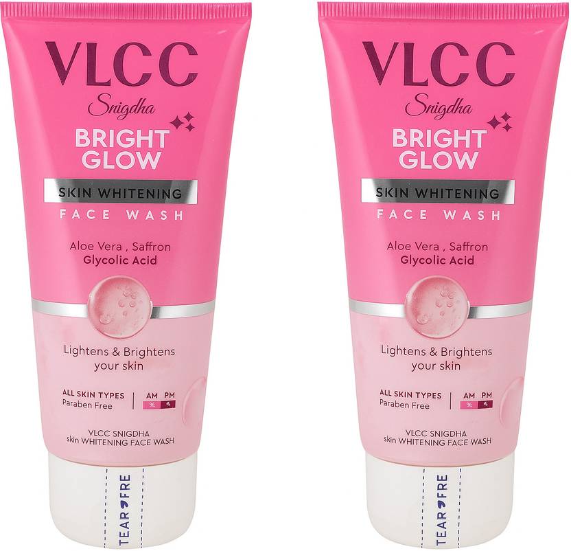 VLCC Snigdha Skin Whetening Bright Glow 100ML (Pack of 2) Face Wash ...