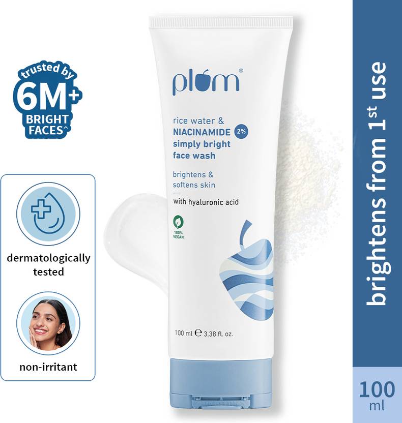 Plum 2% Niacinamide With Rice Water For Bright, Soft Skin | Gentle, Non ...
