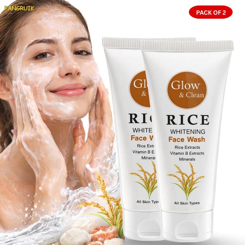 Fangruik Rice Water Bright Glow And Clean Whitening Skin Face Wash ...