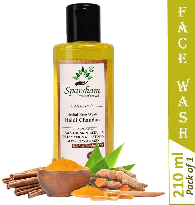 SPARSHAM Herbal Haldi Chandan No Sulphates & Parabens Natural Skin ...