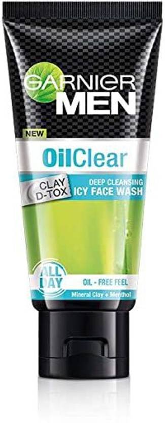 Garnier Men Men Oil Clear Clay D-Tox Deep Cleansing Icy , 50gm Face Wash - Price in India, Buy ...