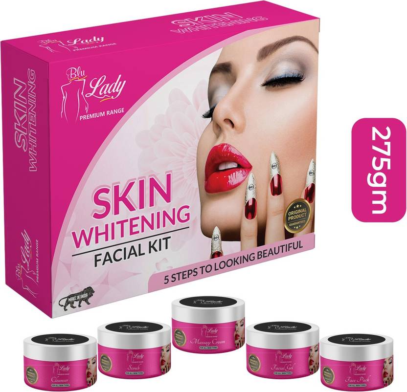 Blu lady SKIN WHITENING Beauty Parlour Facial Kit For Women & Men All ...