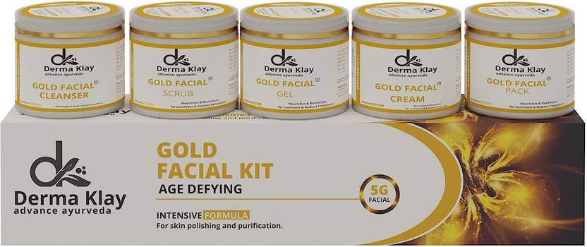 DERMA KLAY Advance Ayurvedic Gold Age Defying Facial Kit - Price in ...