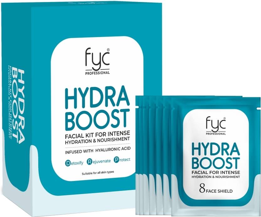 FYC PROFESSIONAL Hydraboost Facial Pouch Kit | Pack of 8 Pouches ...