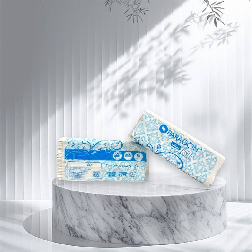 Nice touch M-Fold Tissue Paper | 1000 Pieces | Pack of 10 X 100 | 100% ...