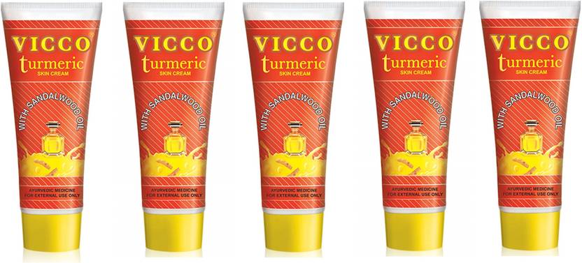 VICCO Turmeric Skin Cream(15g X 5) Price in India - Buy VICCO Turmeric ...