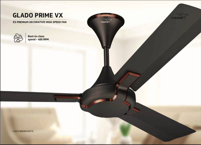 V-Guard GLADO PRIME VX 1 Star 1200 mm Anti Dust 3 Blade Ceiling Fan ...