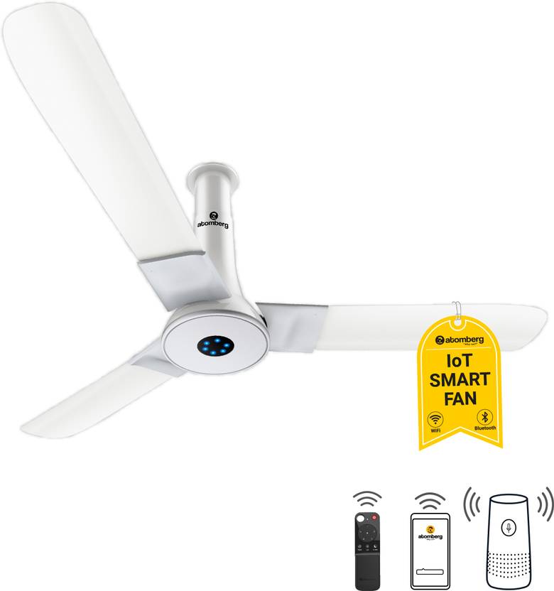 Atomberg Studio Smart+ Ceiling Fan 5 Star 1200 mm BLDC Motor with ...